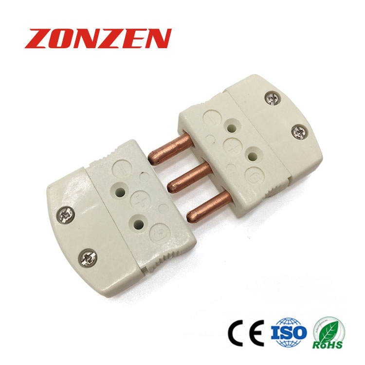 - Buy 3 prong round flat pin connector, standard connector for RTD ...